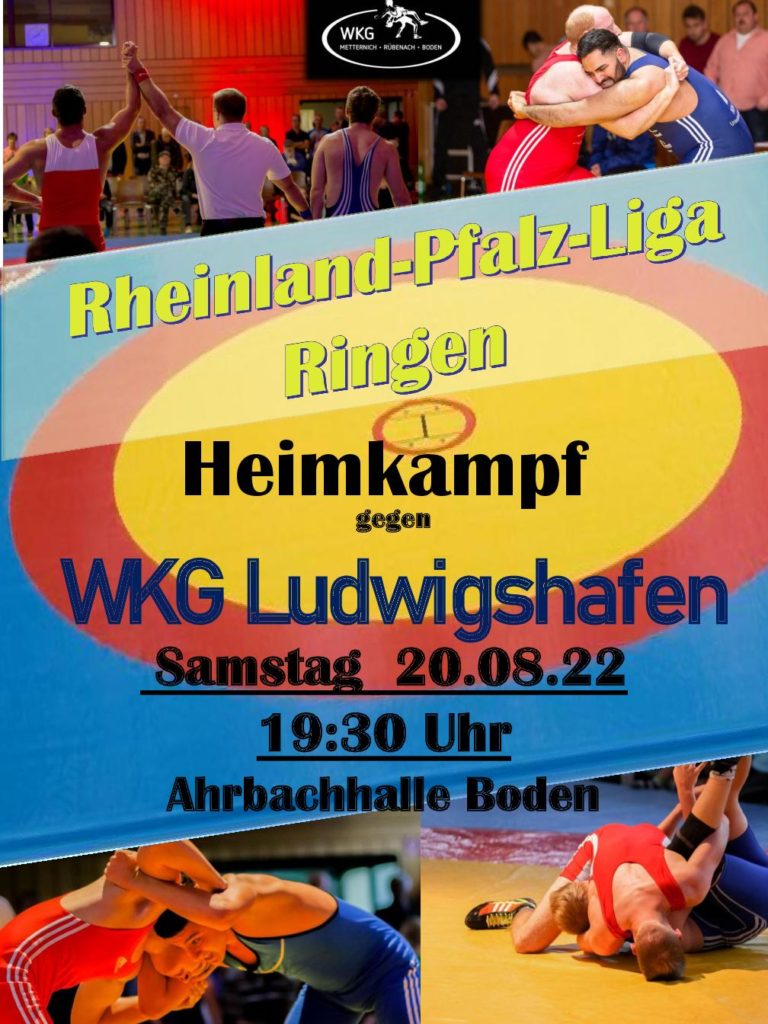 Ringen Rheinland-Pfalz Liga: Heimkampf gegen WKG Ludwigshafen - Montabaur Live! - Events in ...