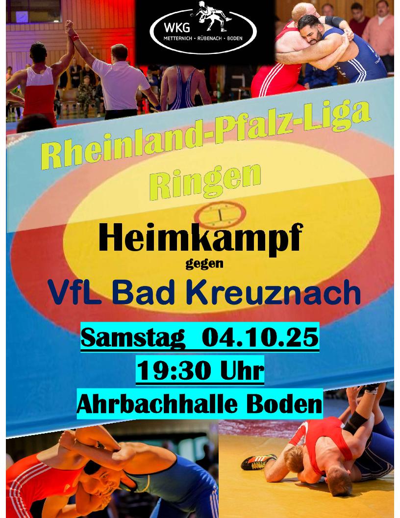Ringen Rheinland-Pfalz Liga: WKG Metternich/Rübenach/Boden vs. Wrestling Tigers Bad Kreuznach ...